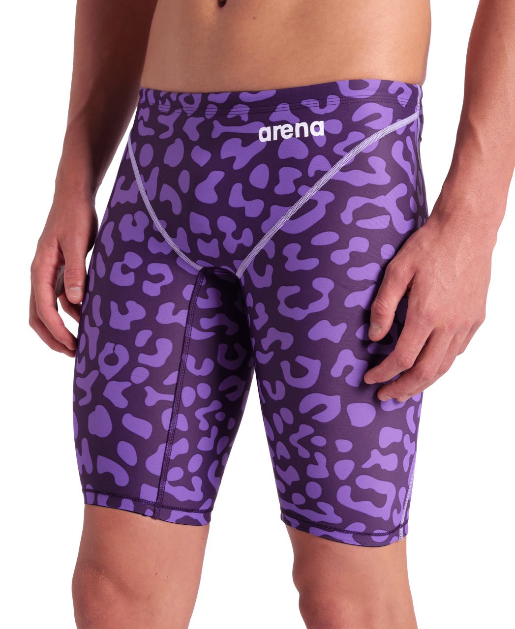Arena Mens Leopard Skin Violet Powerskin ST Next Jammer