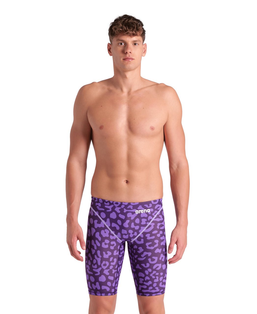 Arena Mens Leopard Skin Violet Powerskin ST Next Jammer
