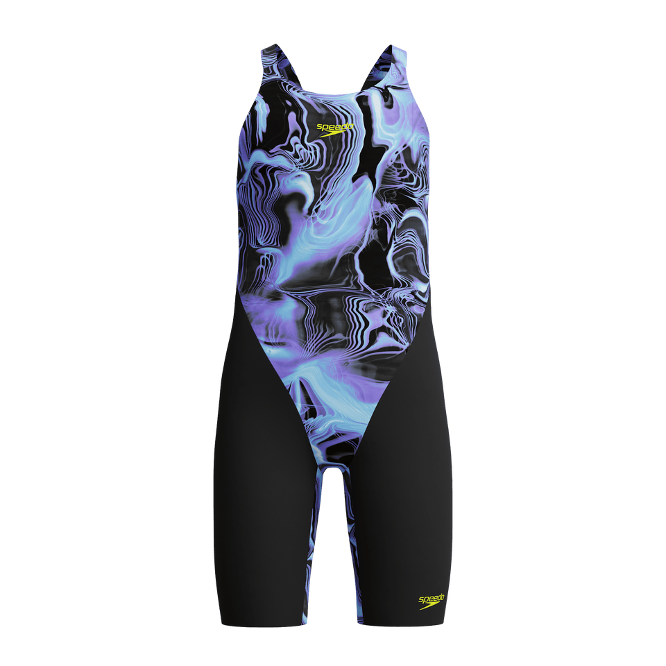 Speedo Girls Fastskin Endurance+ Max Kneeskin Lucent Glow/Black