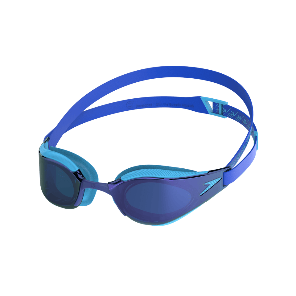 Speedo Junior Fastskin Hyper Elite Mirror Goggles Blue/Cobalt